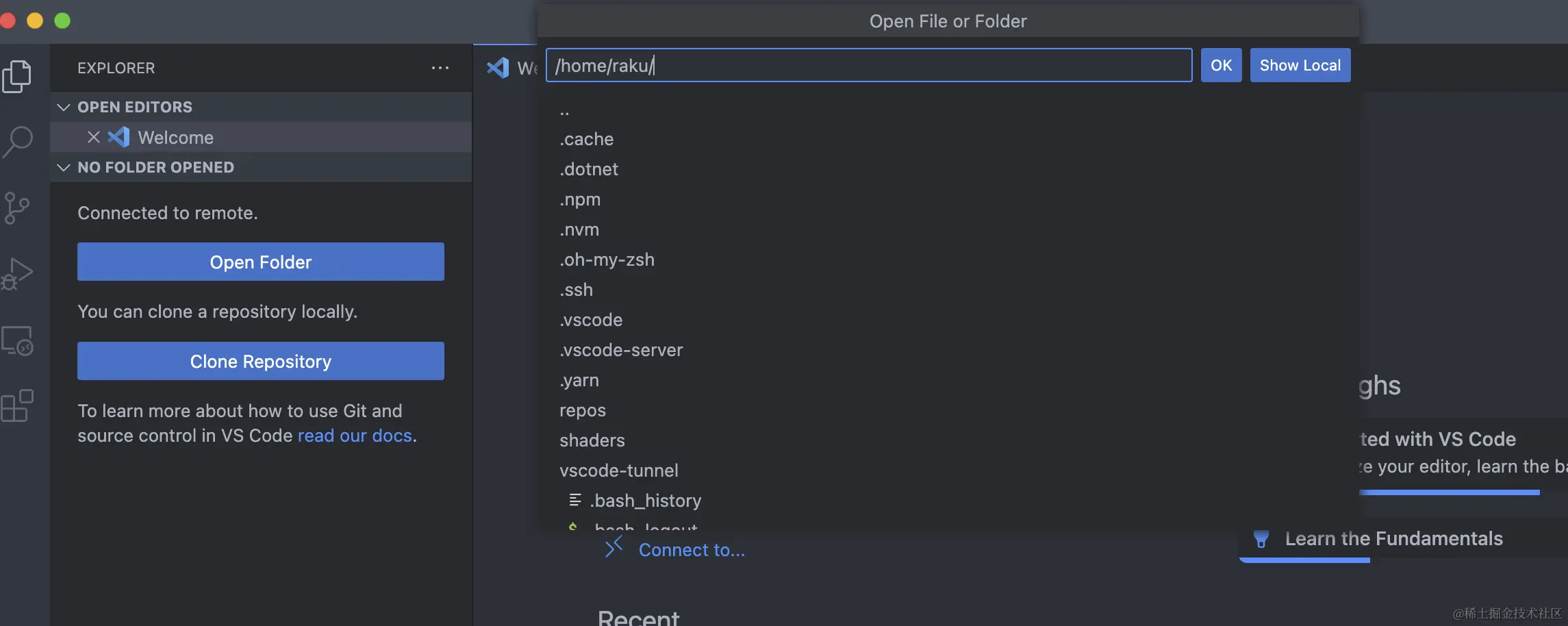 利用 VsCode Tunnel 在 Mac 上远程开发公司的电脑是 Windows，但是用惯了 Mac，不习惯 Win - 掘金