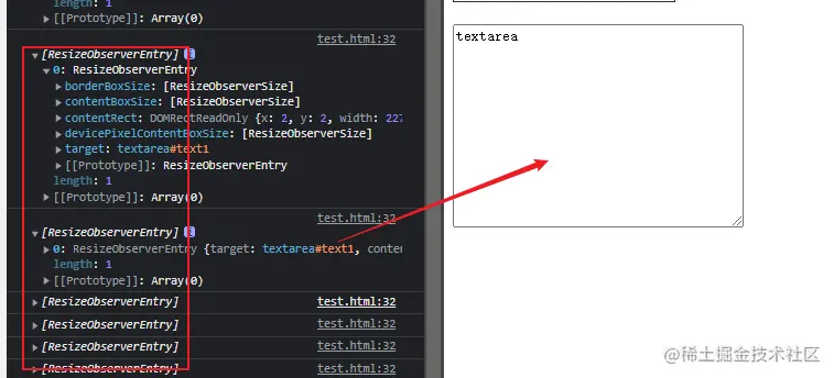 js监听元素尺寸变化（ResizeObserver）ResizeObserver ResizeObserver 接口监视 - 掘金