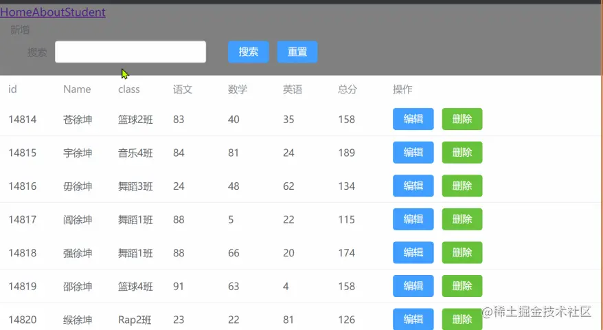 VUE3+ElementUI+Axios，从零开始的成绩增删改查表目标需求： 利用vue3+elementUI-plus - 掘金