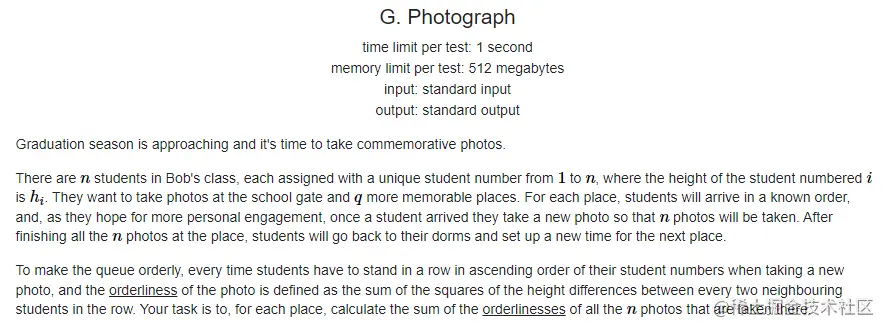 【ICPC】2022银川站 G. Photograph | 模拟、链表本文已参与「新人创作礼」活动， 一起开启掘金创作之 - 掘金