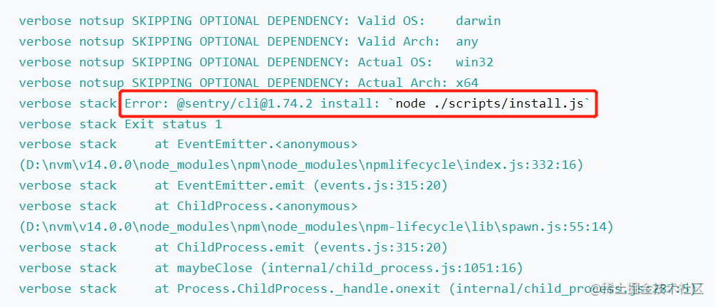 windows下不能自动下载sentry-cli - 掘金