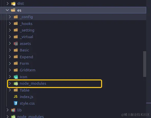 vite/rollup打包产物中有node_modules问题背景 我这边使用第三方的ui库开发了一些业务组件库，想要打 - 掘金
