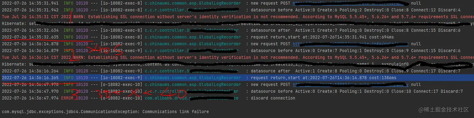 druid Communications link failure报错处理手册现象 日志报错：com.mysql.jdb - 掘金