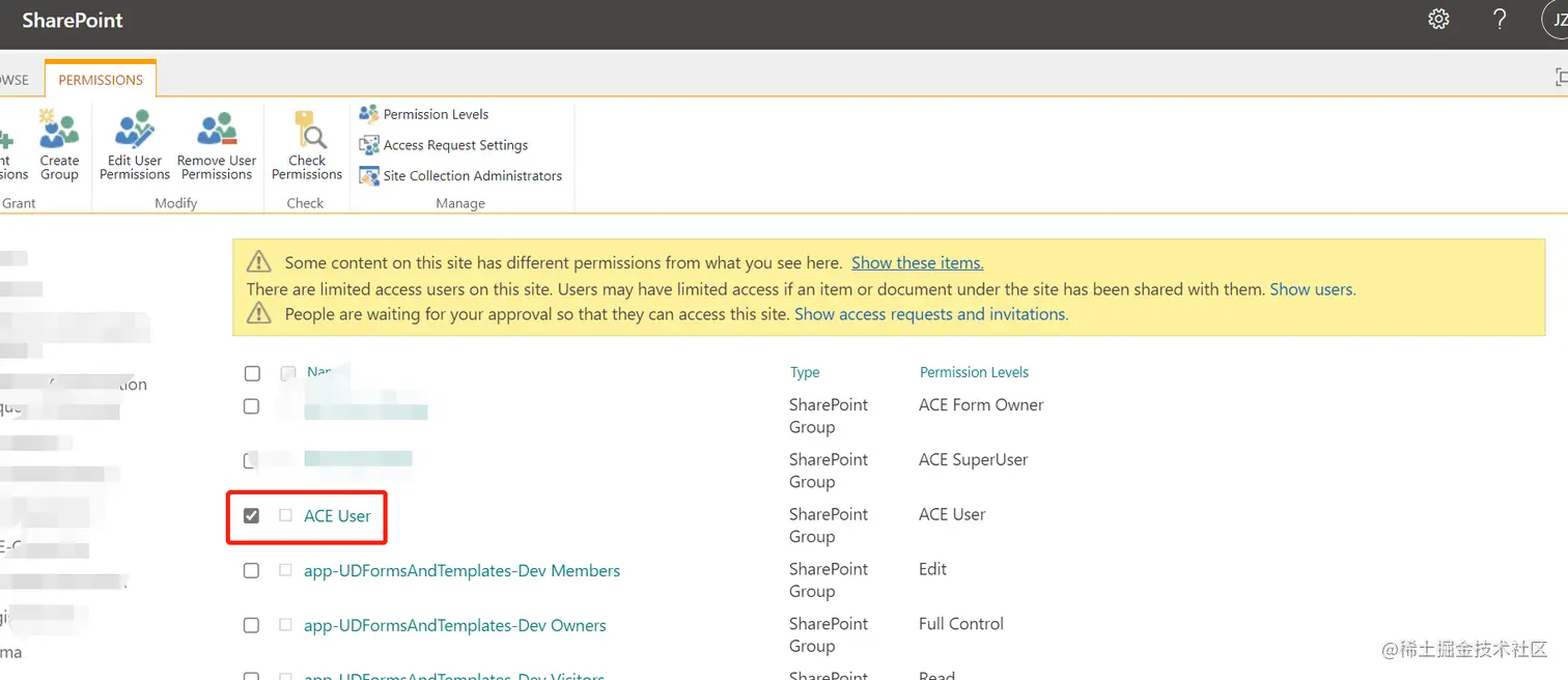 SharePoint-导出站点特定权限组的所有用户使用Excel和PowerShell两种方法导出组内用户。 Excel - 掘金