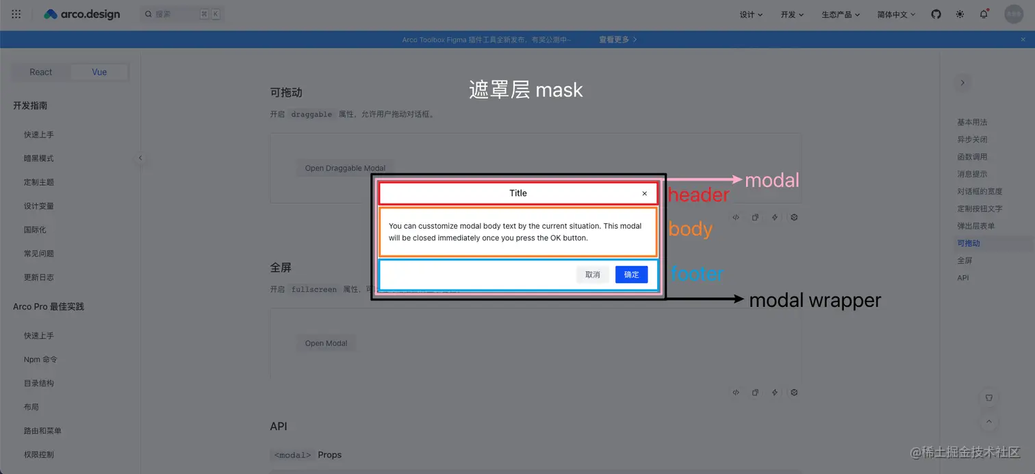 Modal (Acro Design) 源码简析AcroDesign 的 Modal 组件 - modal 的 temp - 掘金