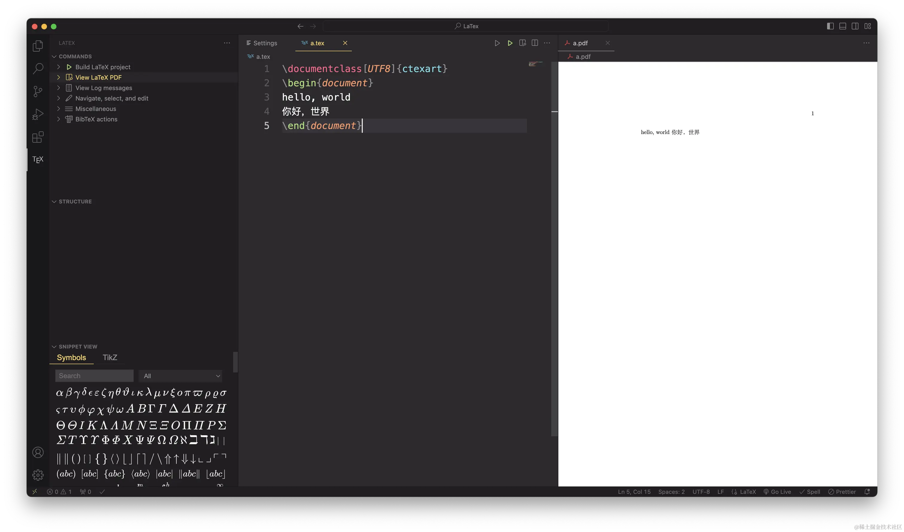 Mac配置支持中文的LaTex+VScode环境Mac配置支持中文的LaTex+Vscode环境，超详细配置过程，适合于 - 掘金