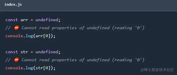 Uncaught TypeError: Cannot read properties of undefined(reading '0') - 掘金