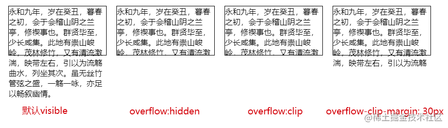 简单了解 overflow: clip 属性 - 掘金