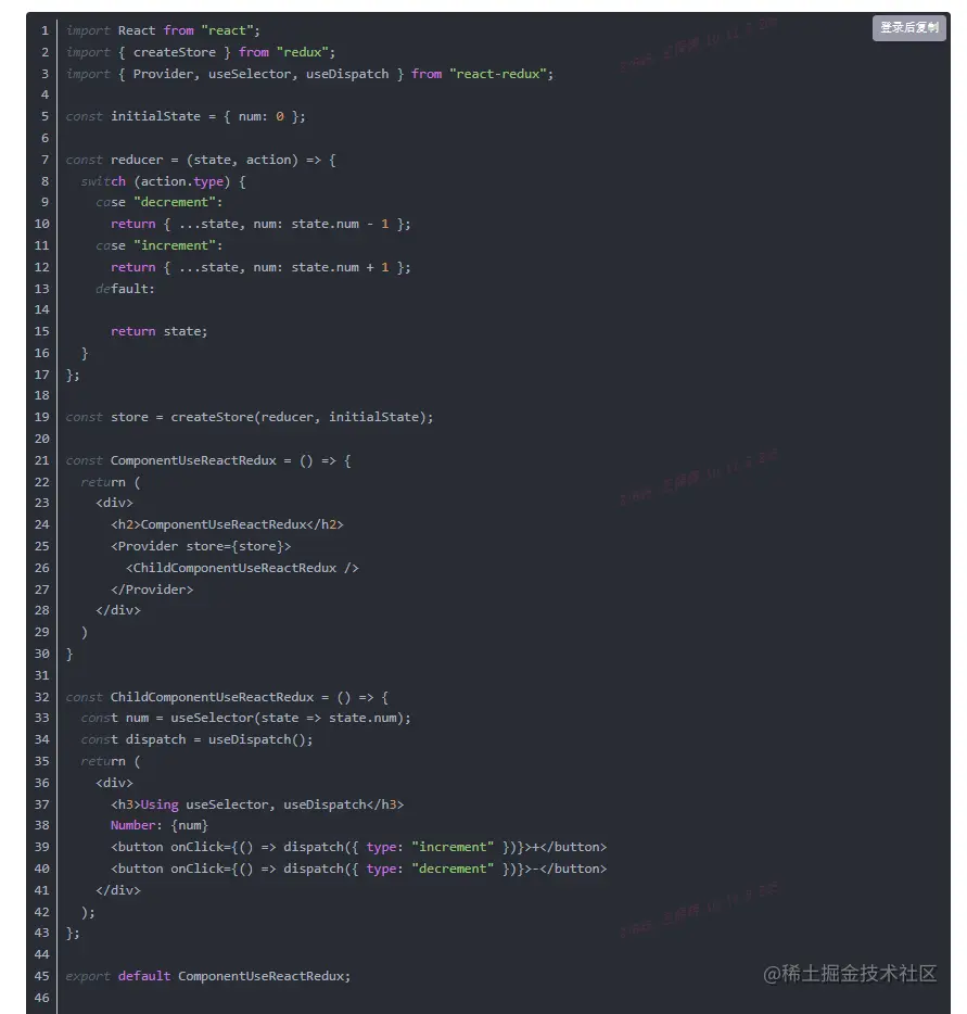 React Redux 中使用useselector、usedispatch 掘金