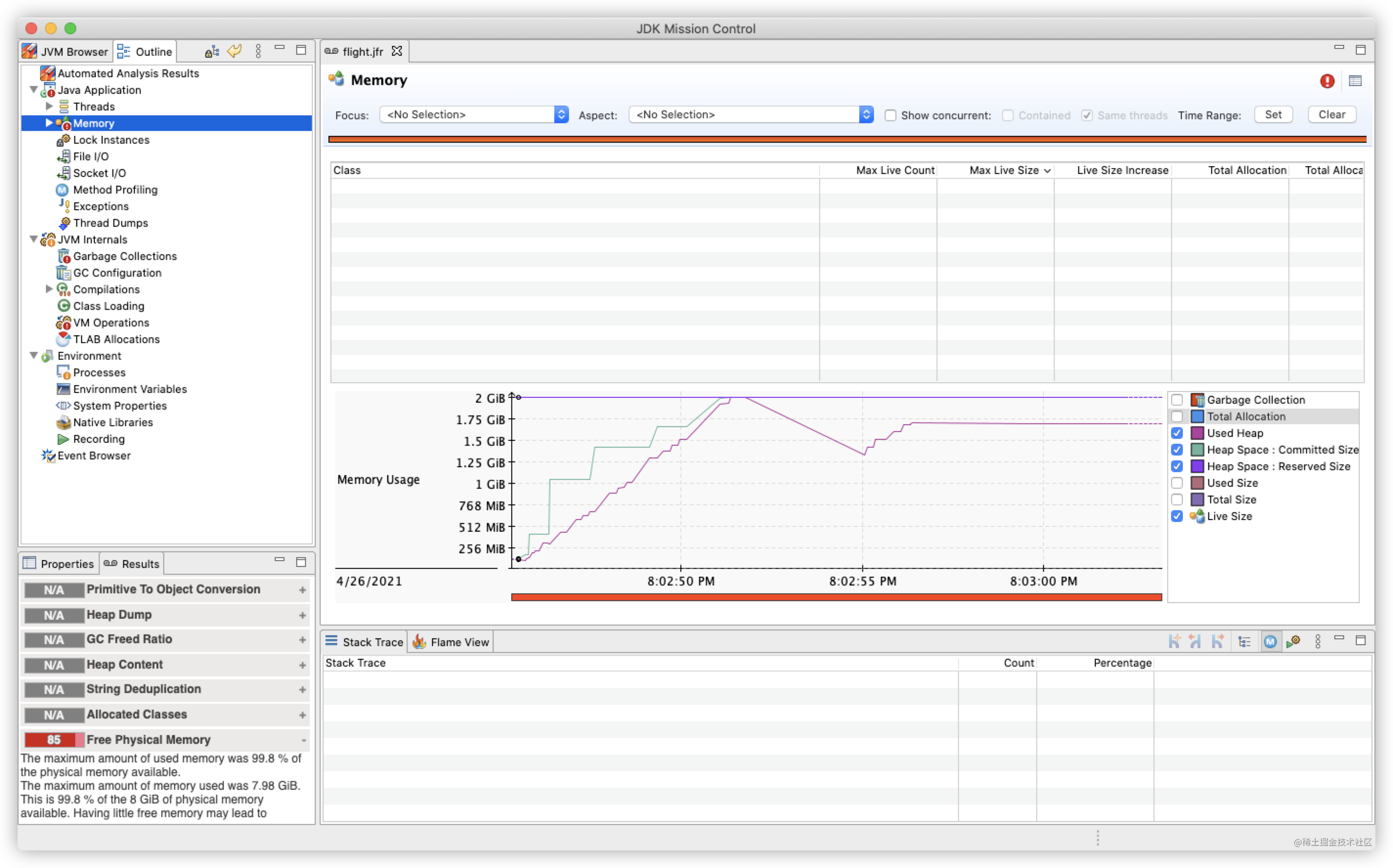 Java性能优化（二）——JFR（Java Flight Recorder）使用教程 - 掘金