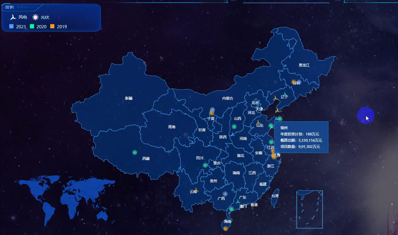 Echarts 地图 按照分类显示省散点 掘金 