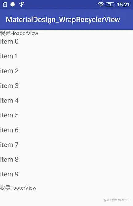Android advanced UI2 RecyclerView add head and footer design ideas - Moment For Technology