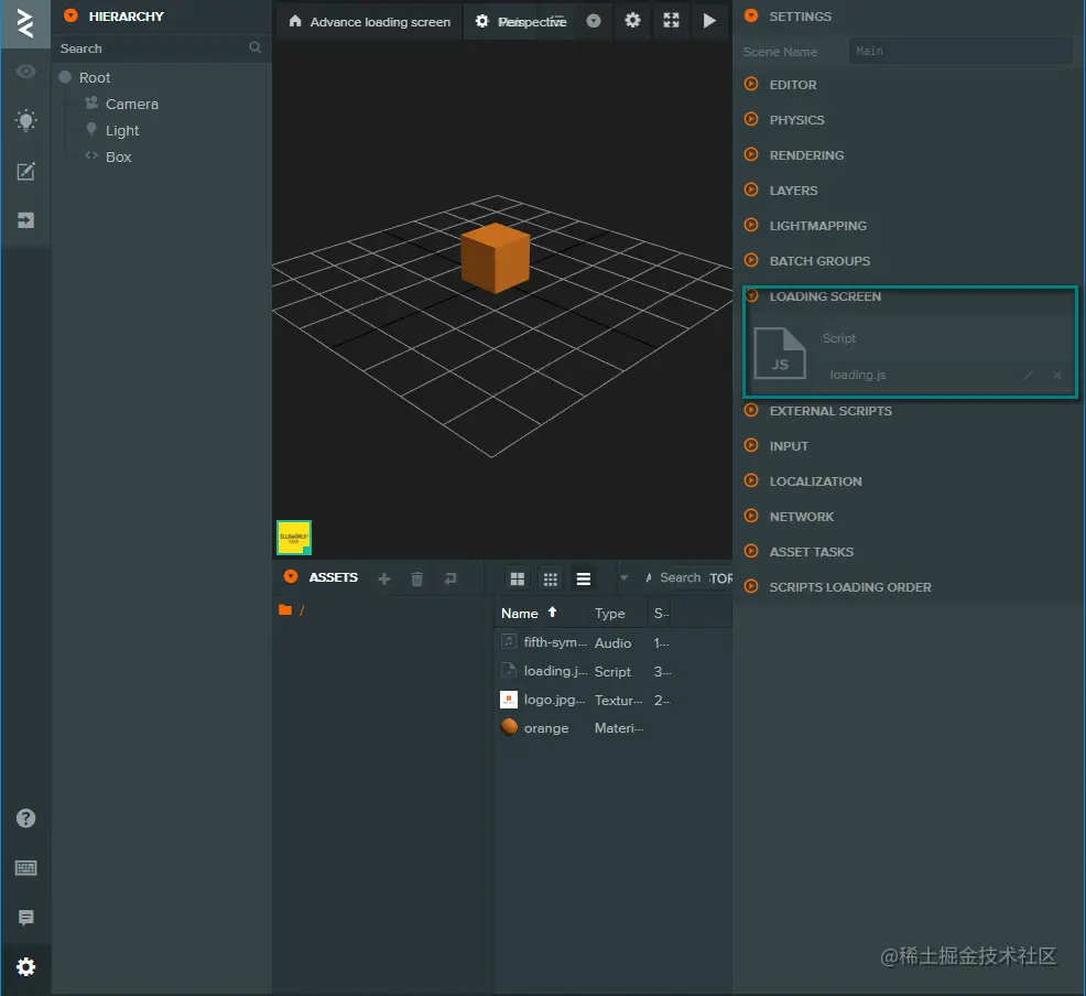 playcanvas学习总结不设置自定义加载的时候，playcanvas会有一个默认的加载页面，一般做项目的时候还是会根 - 掘金