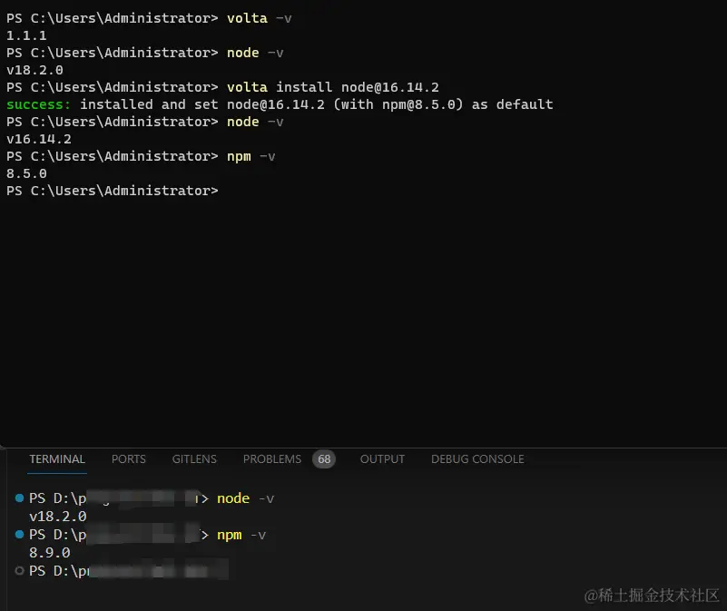 volta-另一个好使的包管理工具一、nvm的报错 对低版本的项目进行二次开发时，我的nvm管理工具报错了，node与n - 掘金