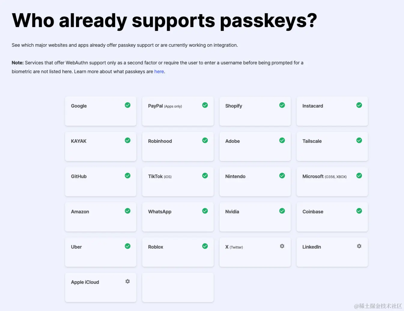 Passkey(通行密钥)全面介绍 - 无密码的未来Passkeys是 Web Authentication(或叫Web - 掘金