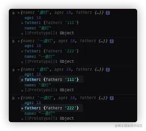 JS 深拷贝 cloneDeep深拷贝 解构赋值 只针对一层 结果, 确实改变b，a不受影响不会改变，正是我们要的效果。 - 掘金