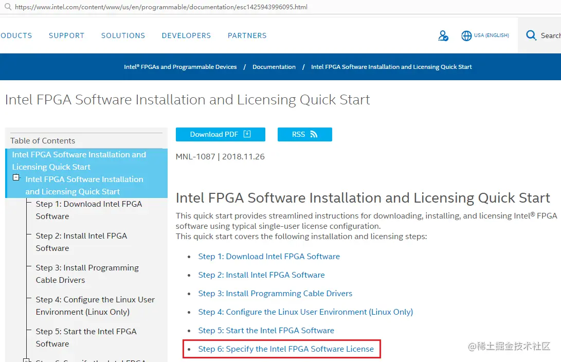 FPGA的license申请参考文献：quartus_install.pdf、2017licenserequest.pd - 掘金